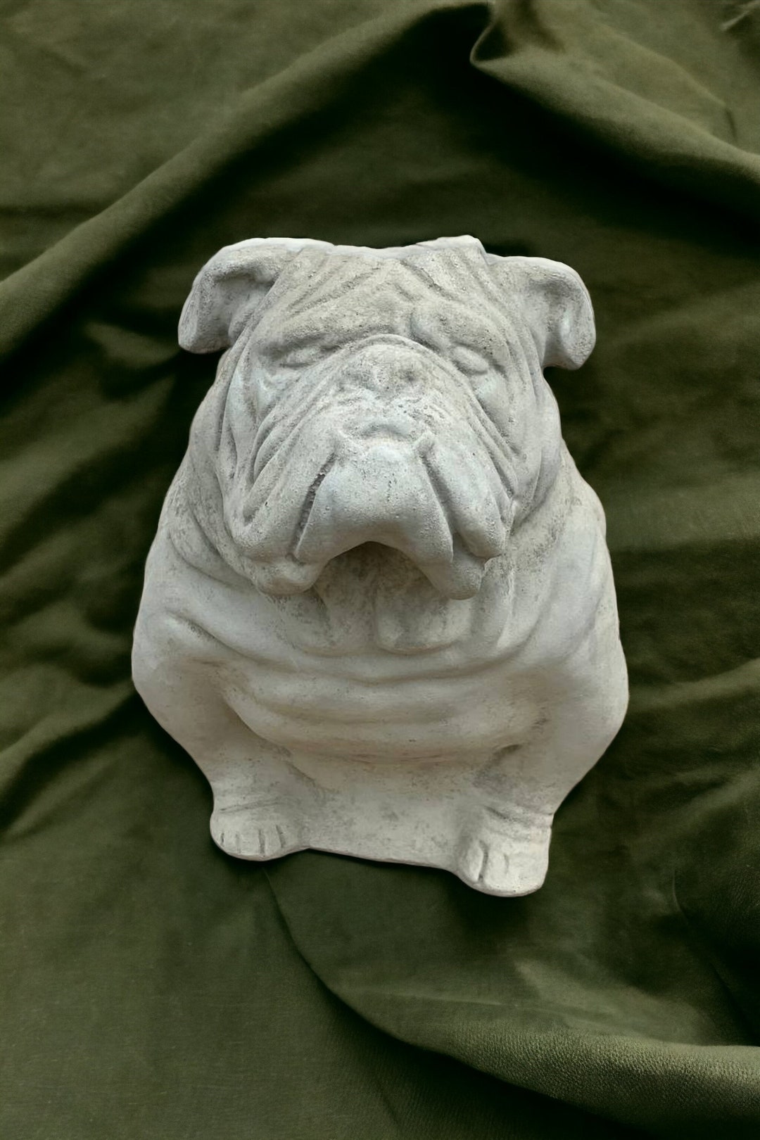 Massive Bulldog Statue Concrete Bulldog Figure Large Handmade - Etsy