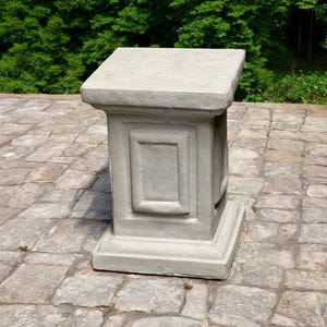 Massive Greek Pedestal Statue Large Greek Post Figure Concrete Pot ...