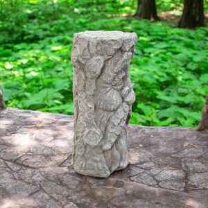 Stump With Glasses Statue Concrete Tree Face Figure Detailed Fairy ...