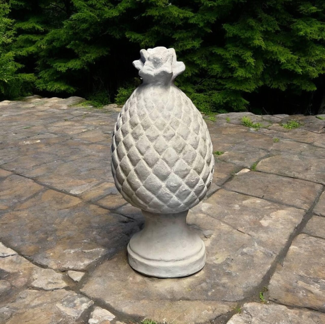 Cement Pineapple Finial Statue Stone Pineapple Finial Sculpture ...