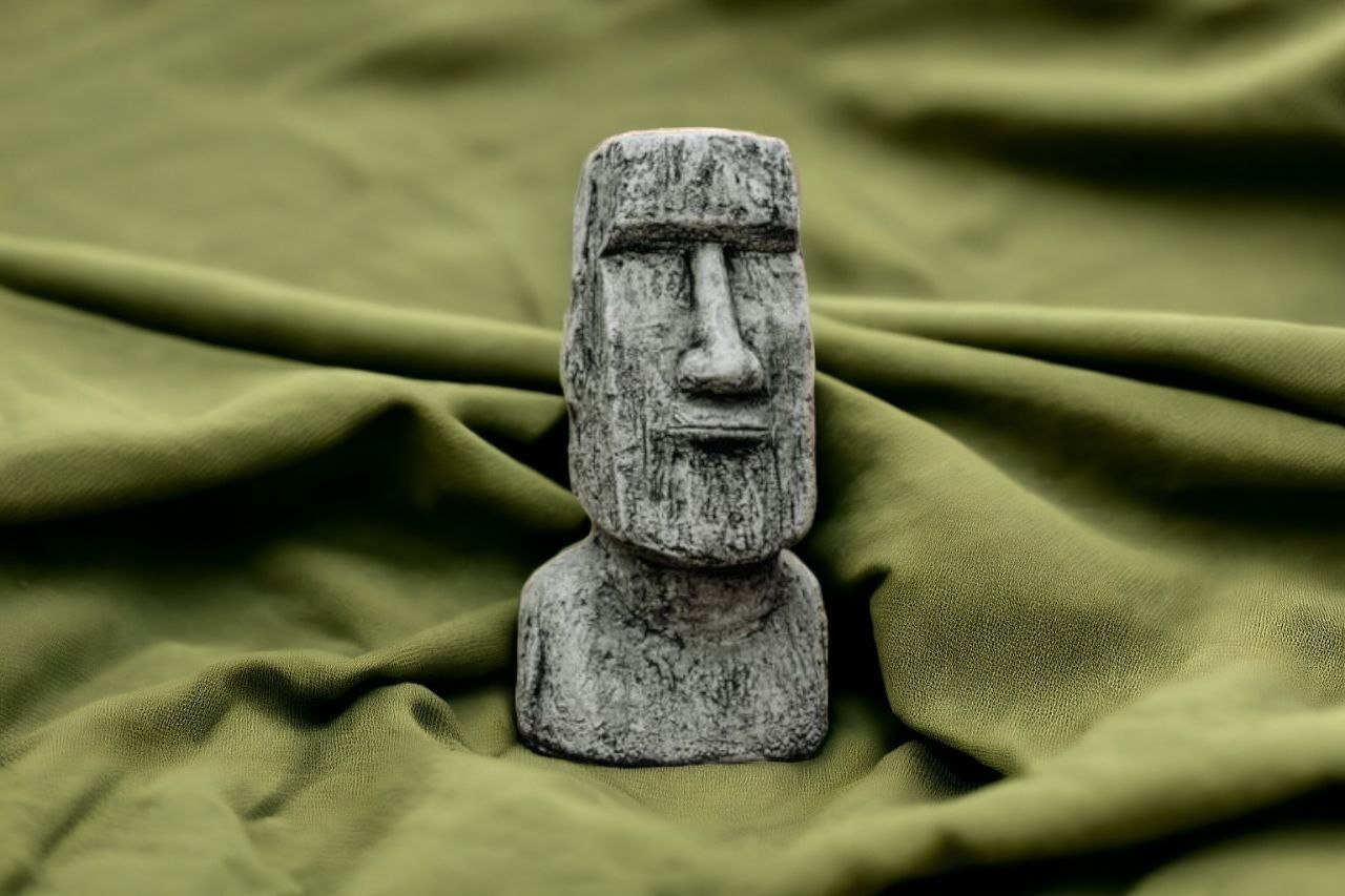 Easter Island Head Statue Large Moai Head Figure Concrete Head ...