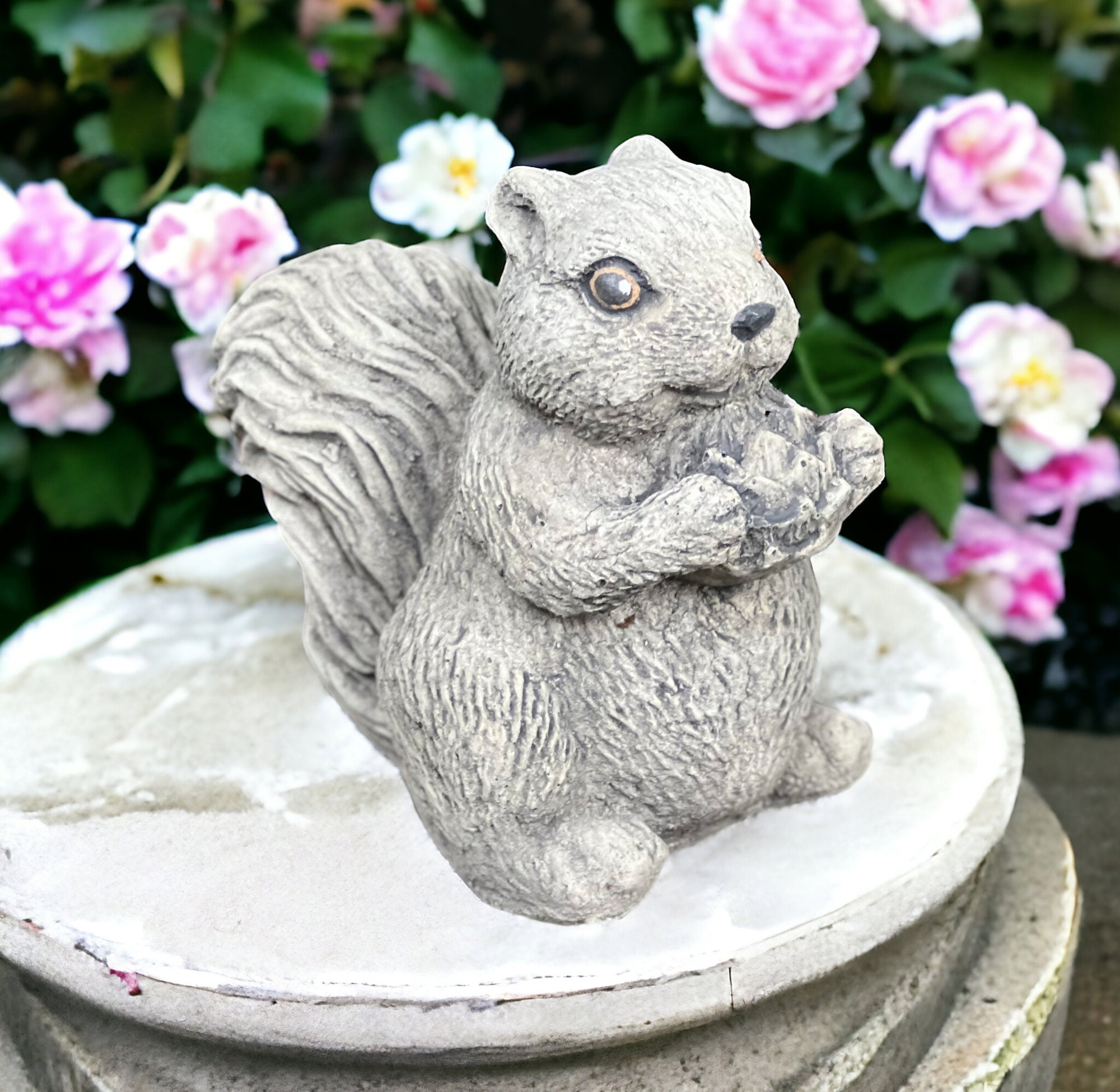 Standing Squirrel With Nut Statue Realistic Squirrel Figure Outdoor or ...