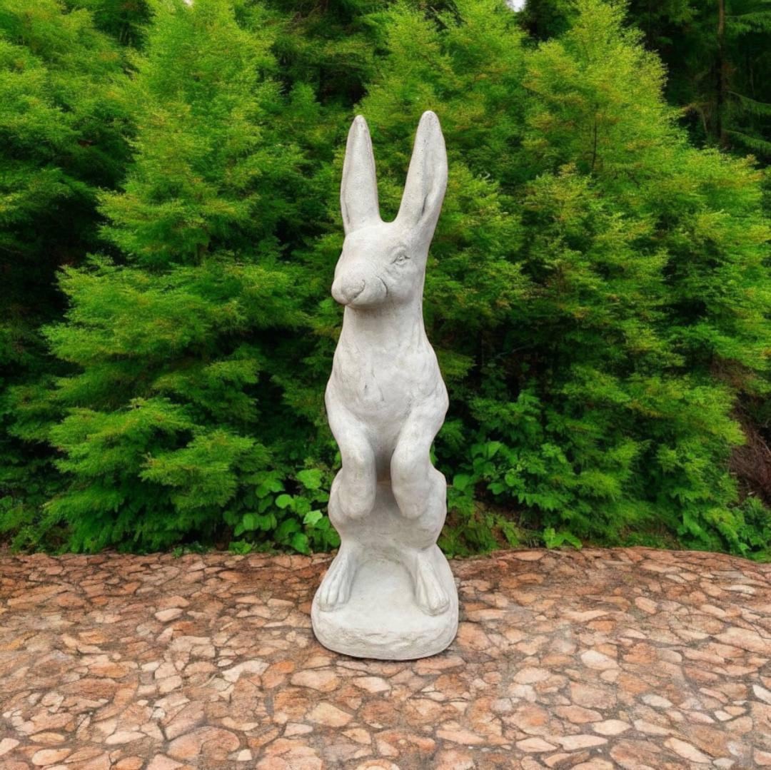 Texas Hare Rabbit Statue Stone Texas Hare Bunny Figure Concrete Bunny ...