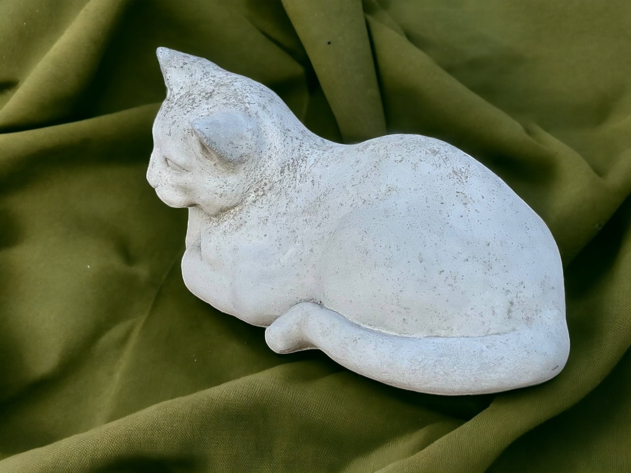 Thinking Cat Statue Cat the Thinker Figurine Concrete Cat Memoria Great ...