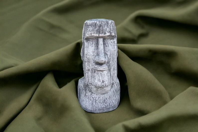 Easter Island Head Statue Large Moai Head Figure Concrete Head ...