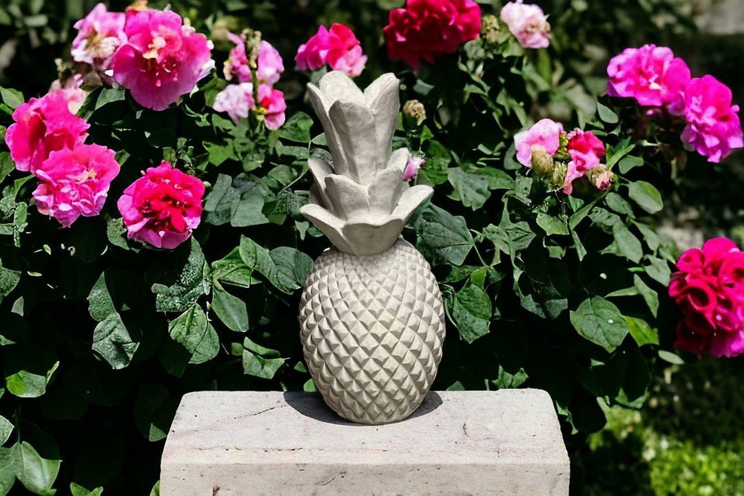 Massive Pinapple Statue Cement Pinapple Fruit Figure Garden Pinapple ...