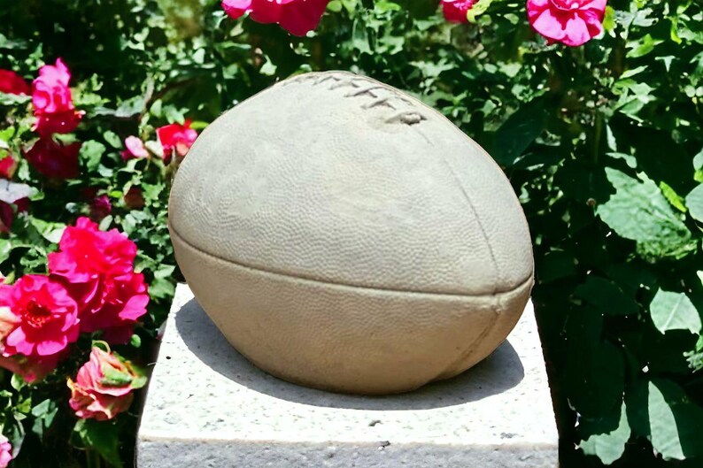 Football Ball Stone Statue Concrete American Football Figure Detailed ...