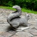 Concrete Squirrel Yard Statue Stone Squirrel Outdoor Figure Wild Animal ...