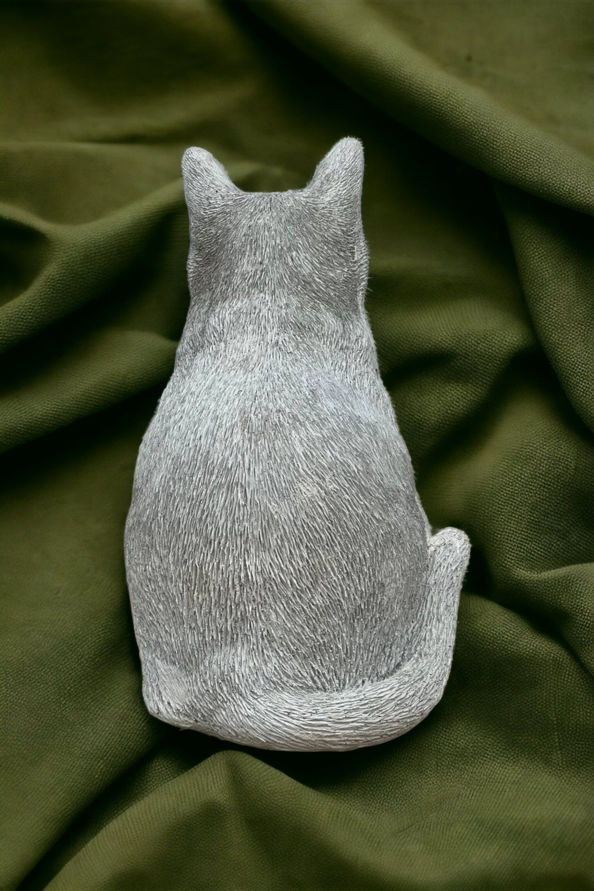 Detailed Cat Statue Sitting Kitten Figure Concrete Outdoor Cat - Etsy