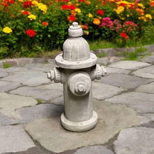 Stone Fire Hydrant Figure Cement Water Pomp for Garden Backyard or Yard ...