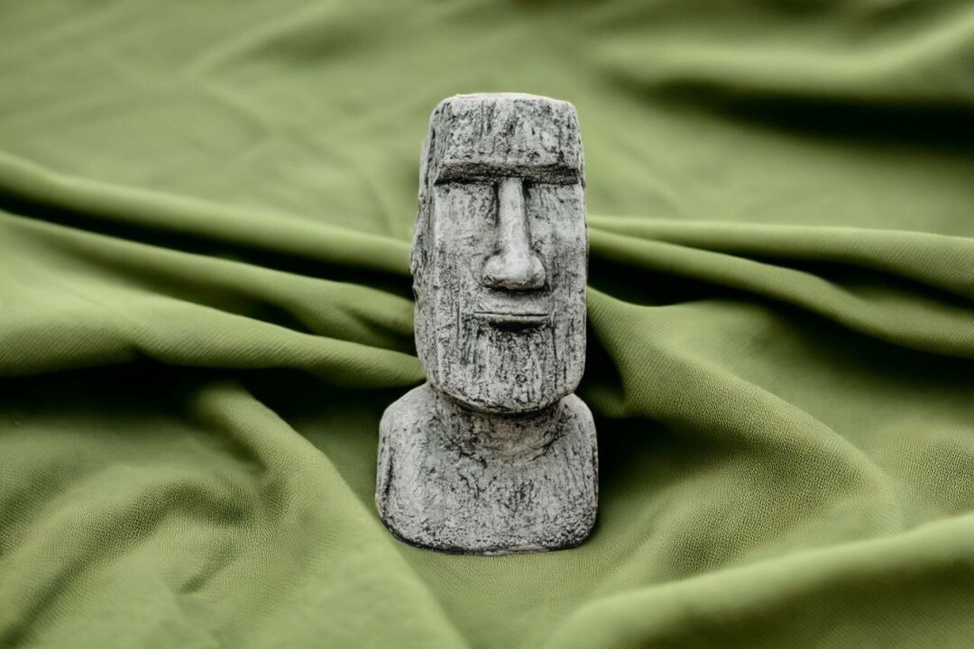 Easter Island Head Statue Large Moai Head Figure Concrete Head ...