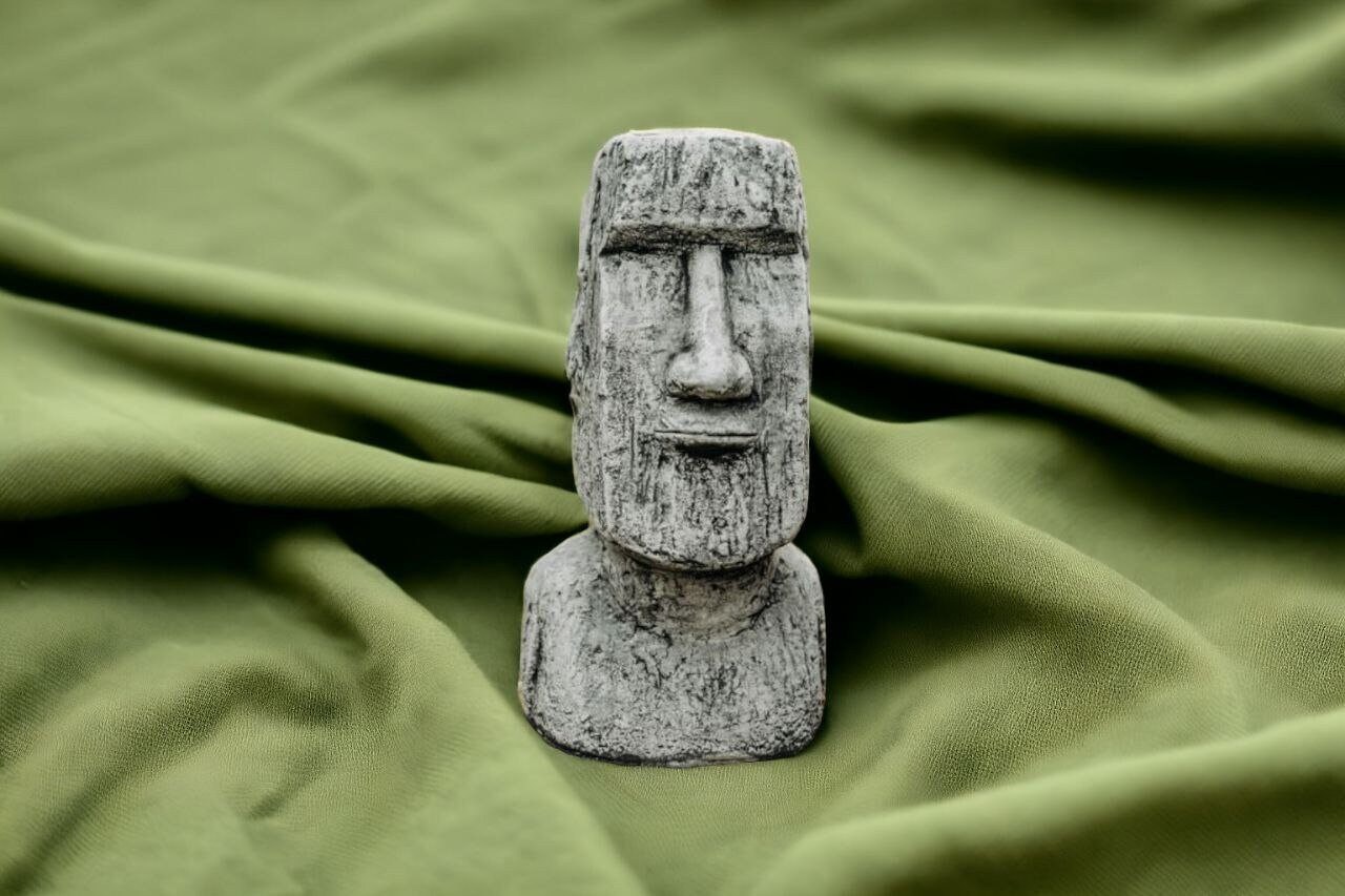 Easter Island Head Statue Large Moai Head Figure Concrete Head ...