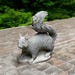 Concrete Squirrel Yard Statue Stone Squirrel Outdoor Figure Wild Animal ...