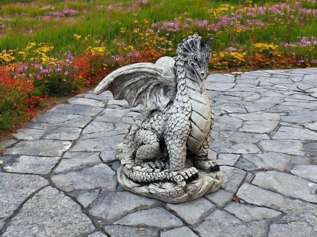 Lucky Dragon Statuary Detailed Dragon Fairy Guardian Animal Sculpture ...