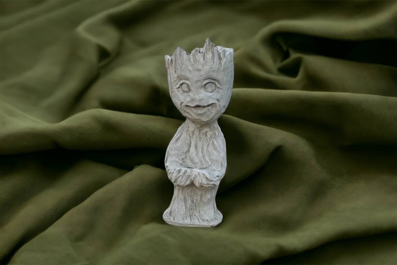 Standing Baby Groot Statue Detailed Groot Figurine Movie Style Garden ...