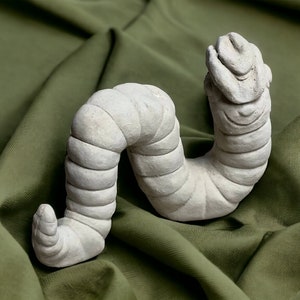 Cowboy Worm Concrete Statue Detailed Worm Sculpture Outdoor Worm Figure ...