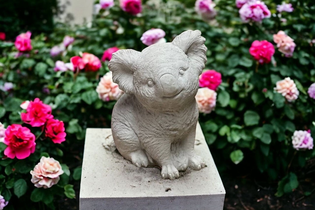 Australian Bear Figure for Porch Concrete Bear Garden Statue Detailed ...