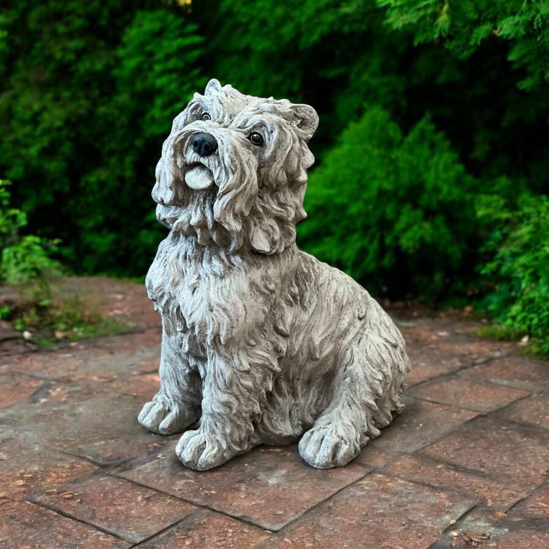 Realistic Maltese Dog Figure Masive Maltese Puppy Figurine Maltese ...