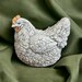 Massive Hen Chicken Figure Concrete Hen Chicken Figurine Large Farm ...