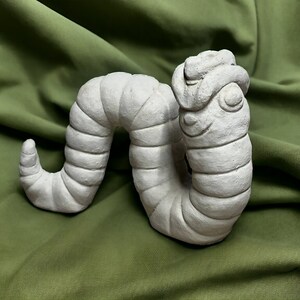 Cowboy Worm Concrete Statue Detailed Worm Sculpture Outdoor Worm Figure ...