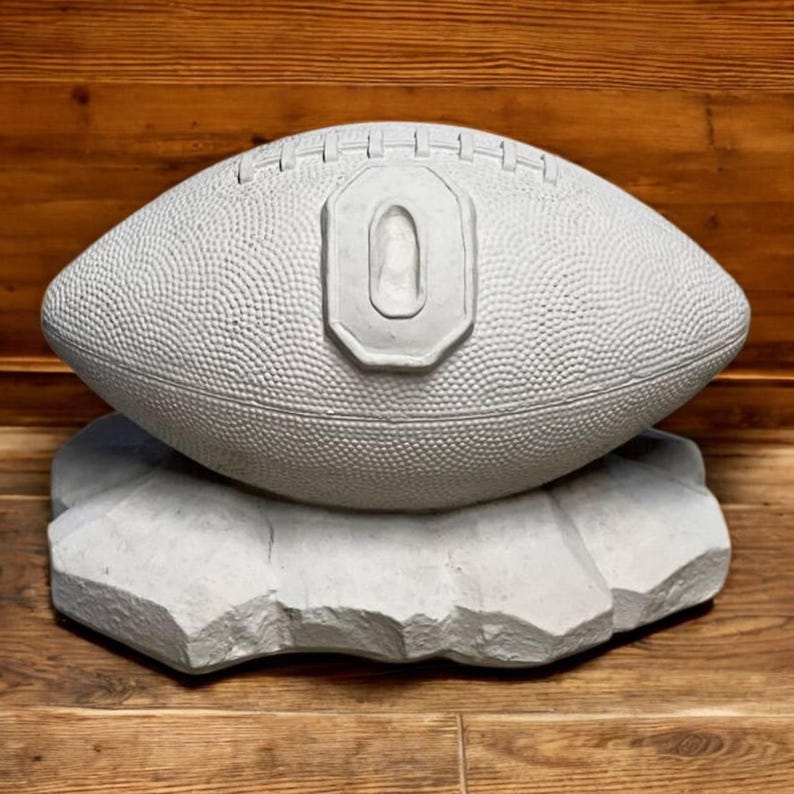Ohio Football on Base Cement Garden Decoration Outdoor Football Fans ...