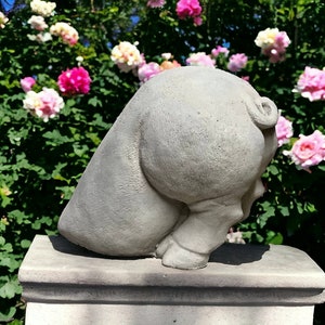 Concrete Pig Half Sculpture Realistic Digging Pig Figure Garden or Yard ...