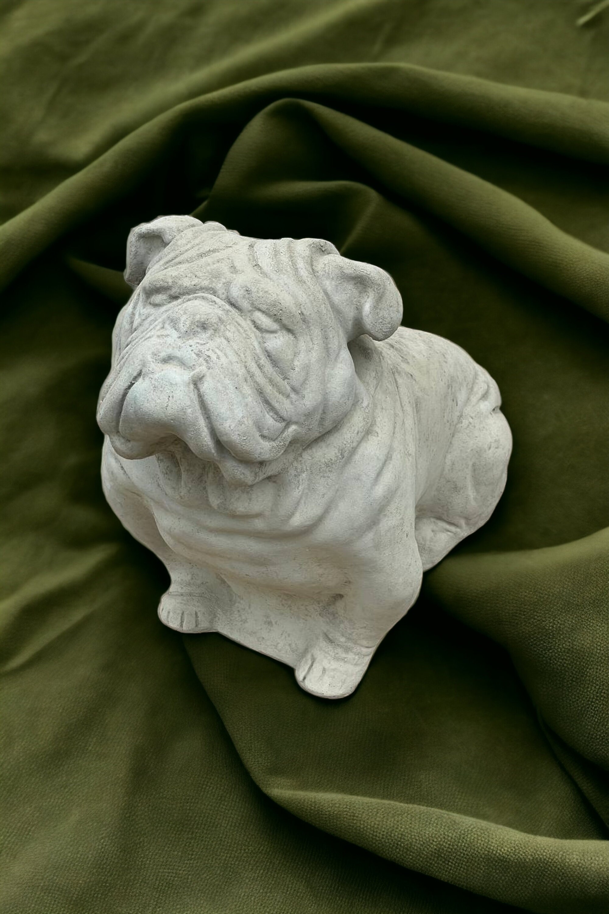 Massive Bulldog Statue Concrete Bulldog Figure Large Detailed Dog ...