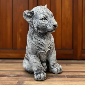 Realistic Tiger Cub Figure Concrete Animal Sculpture Cement Animal ...