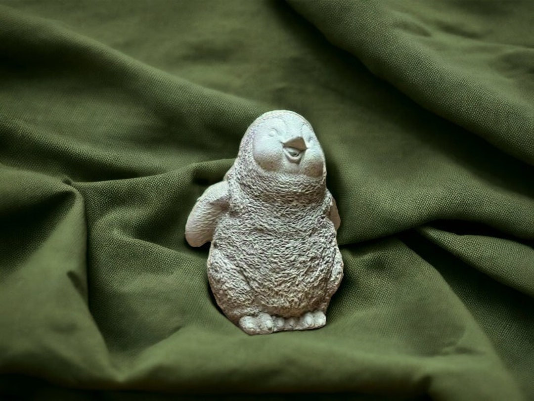 Happy Baby Penguin Sculpture Concrete Penguin Statue Standing Real Size ...