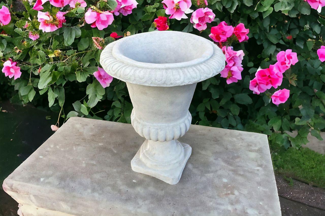 Classic Urn Statue Cement Pot Concrete Garden Flowers Planter Outdoor ...