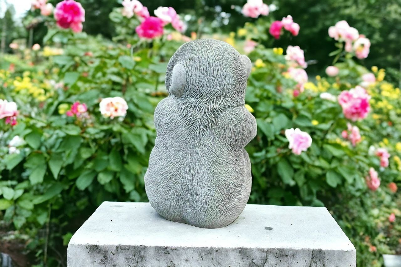 Concrete Chimpanzee Monkey Figure Sitting Baby Chimpanzee Statue Cozy ...