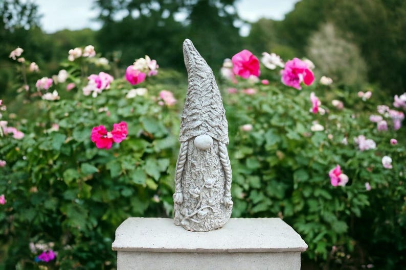Lady With Braids Statue Detailed Toll Figure Standing Lady Gnome ...