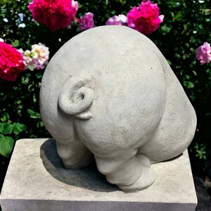 Concrete Pig Half Sculpture Realistic Digging Pig Figure Garden or Yard ...
