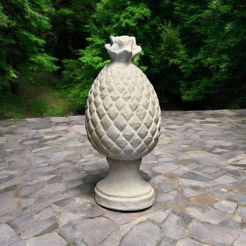 Cement Pineapple Finial Statue Stone Pineapple Finial Sculpture ...