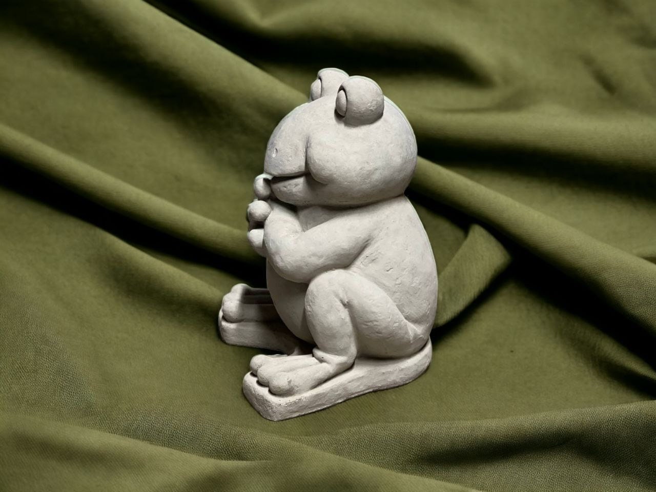 Happy Standing Frog Figure Massive Frog Sculpture Large - Etsy