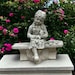 Jump Rope Jenny Statue Girl Sitting on Bench Sculpture Outdoor Gardeb ...
