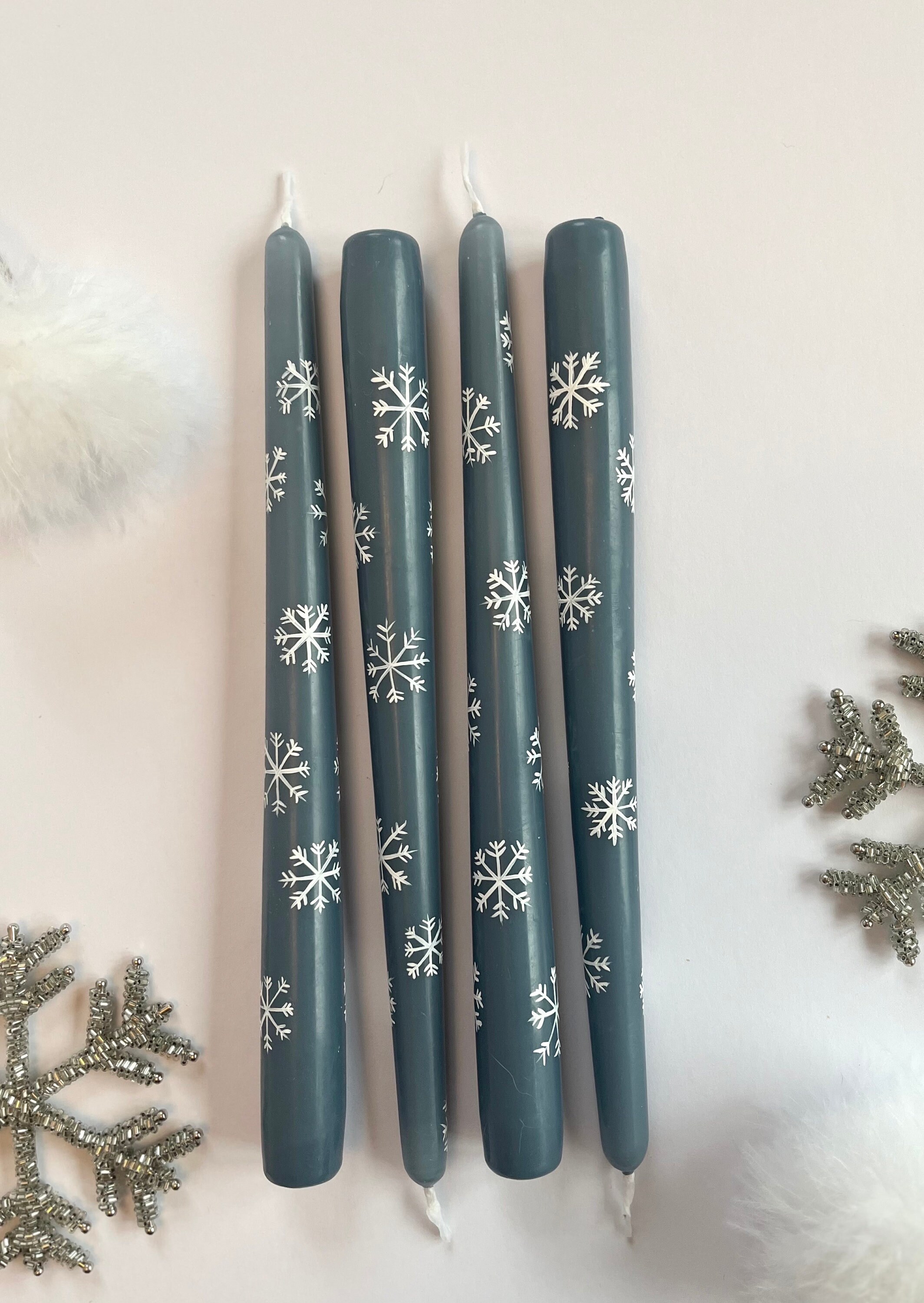 Hand Painted Candles by Bumble & Brown Artisan Dinner Candles, Unique ...