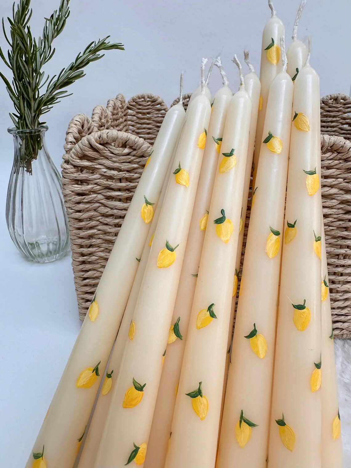 Hand Painted Candles by Bumble & Brown Hand Painted Candlesticks ...