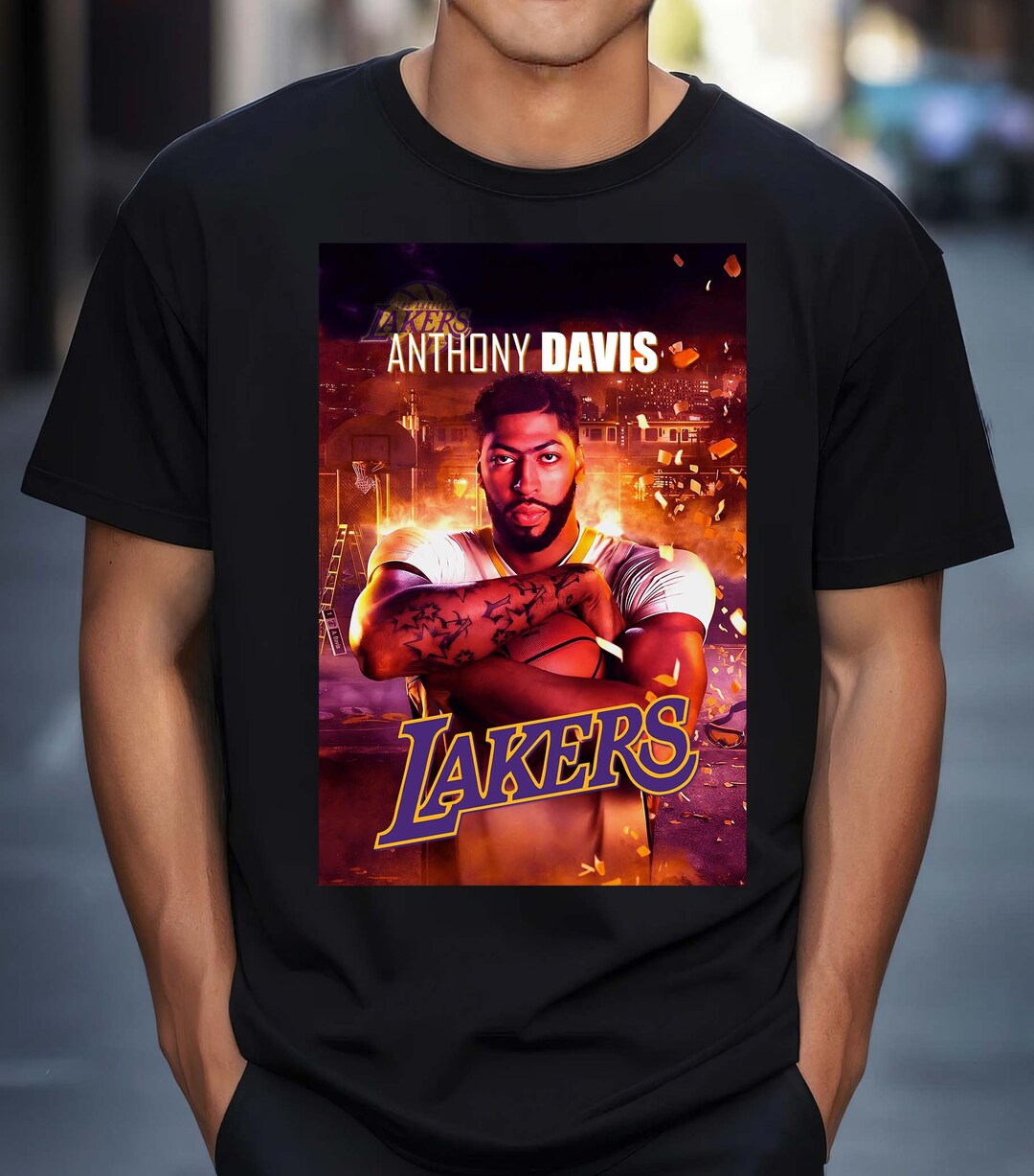 Anthony Davis Los Angrles Lakers Shirt Vintage 90s Shirt Lakers Merch ...
