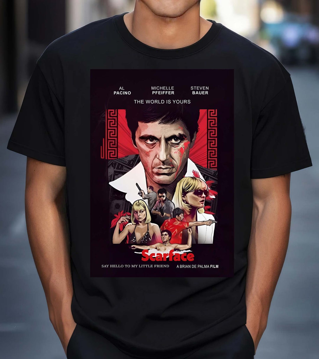 Scarface Vintage 90s Shirt Scarface Merch Hoodie Sweatshirt Al Pacino ...