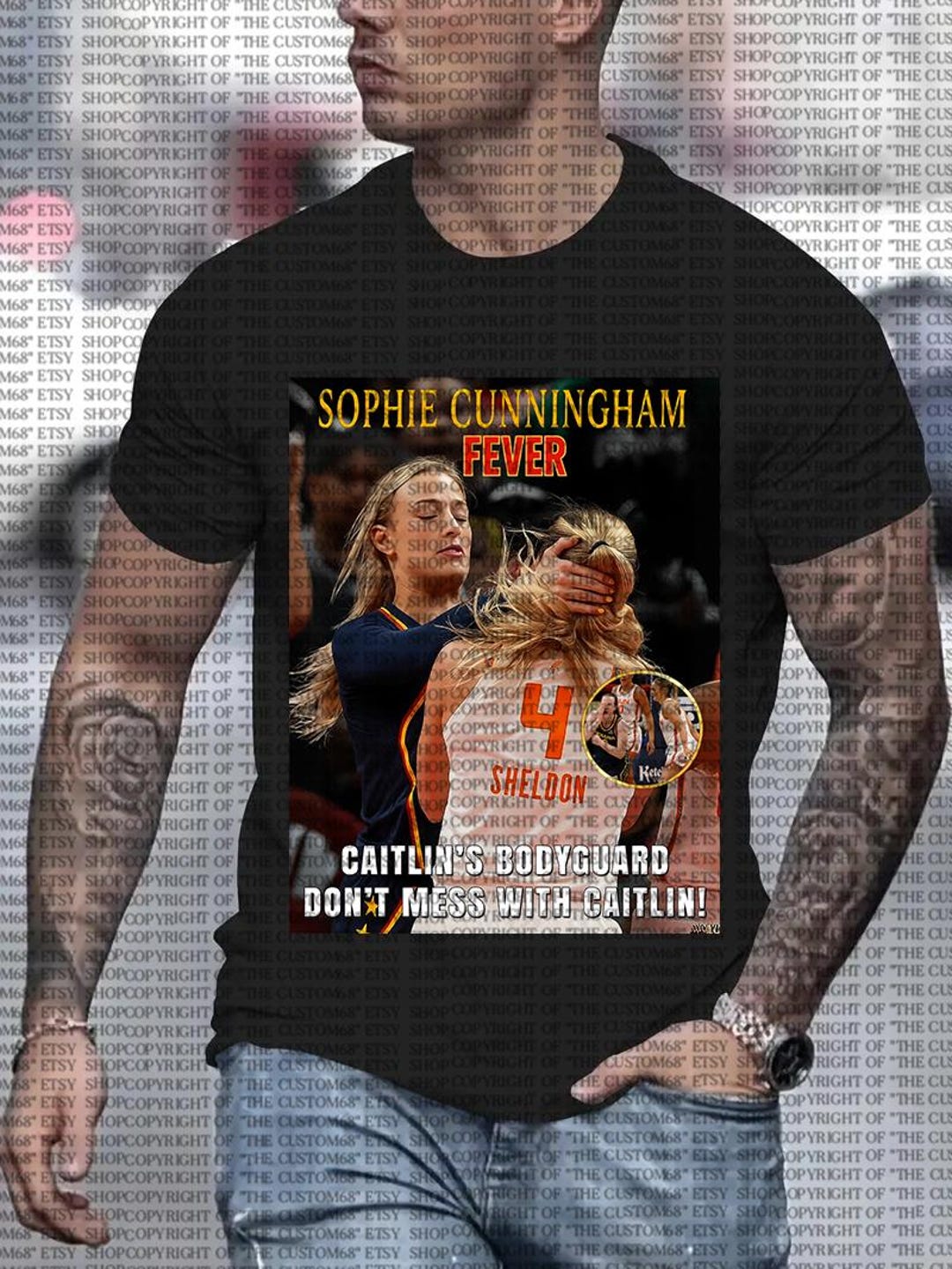 Sophie Cunningham Indiana Fever Basketball Player Step Sisters Vintage ...