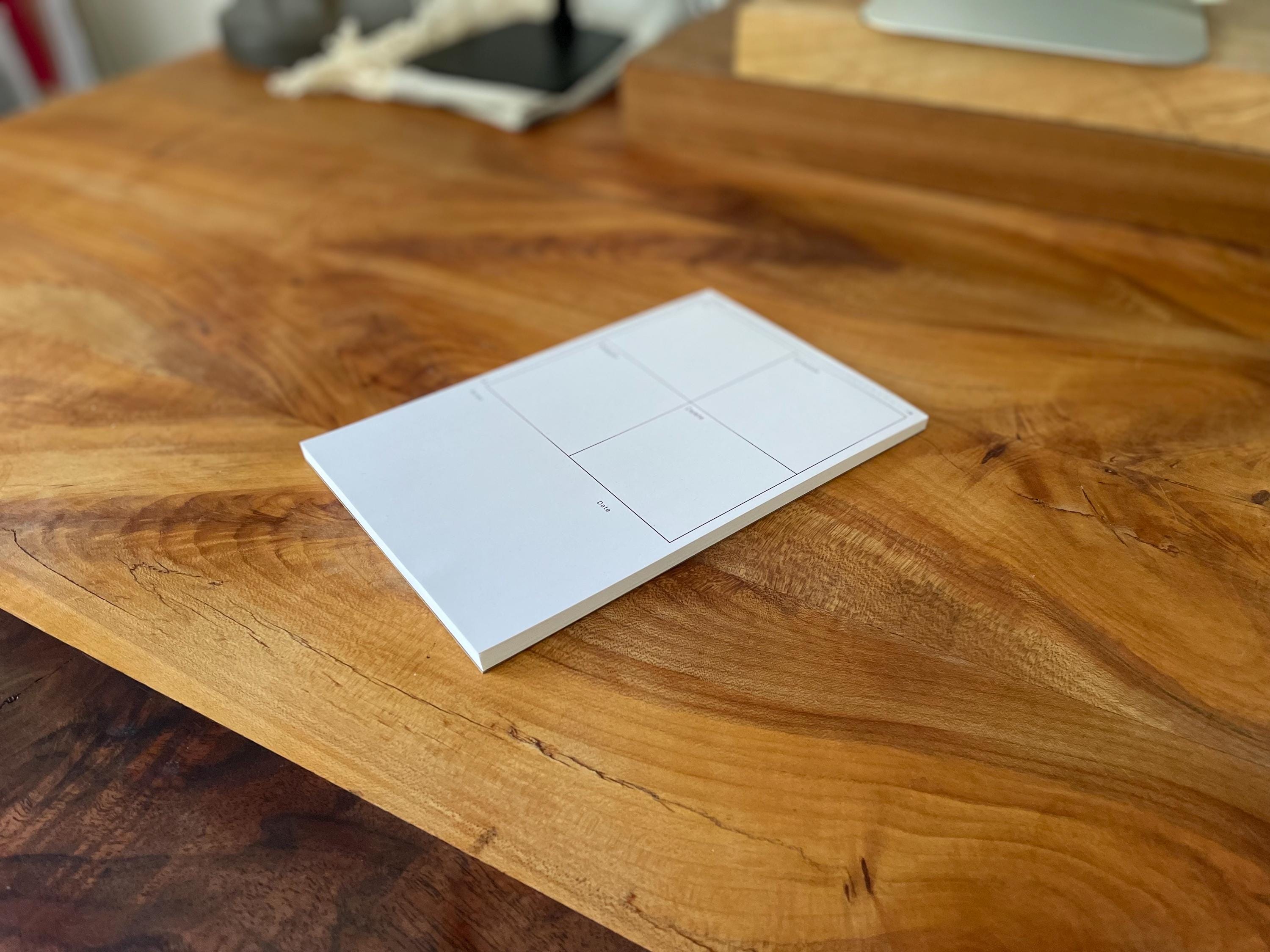 Eisenhower Matrix Pad: Minimalist Prioritization Tool, Recycled Paper ...