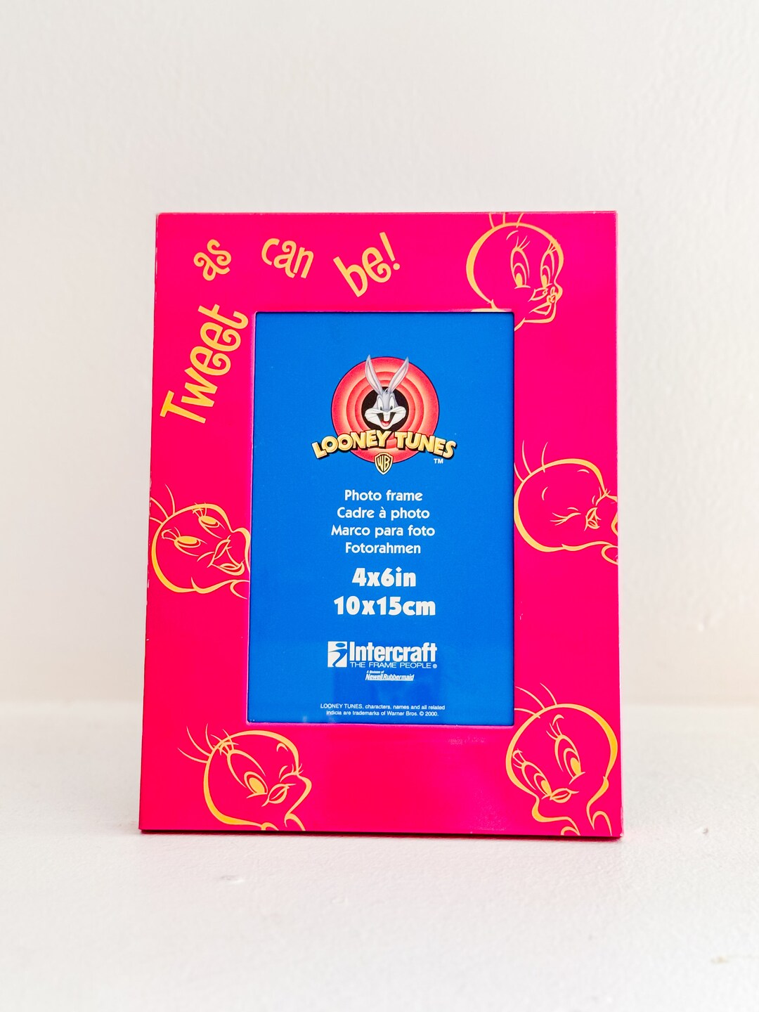 Rare Vintage Looney Tunes Tweety Bird Pink Metallic Photo Frame - Etsy