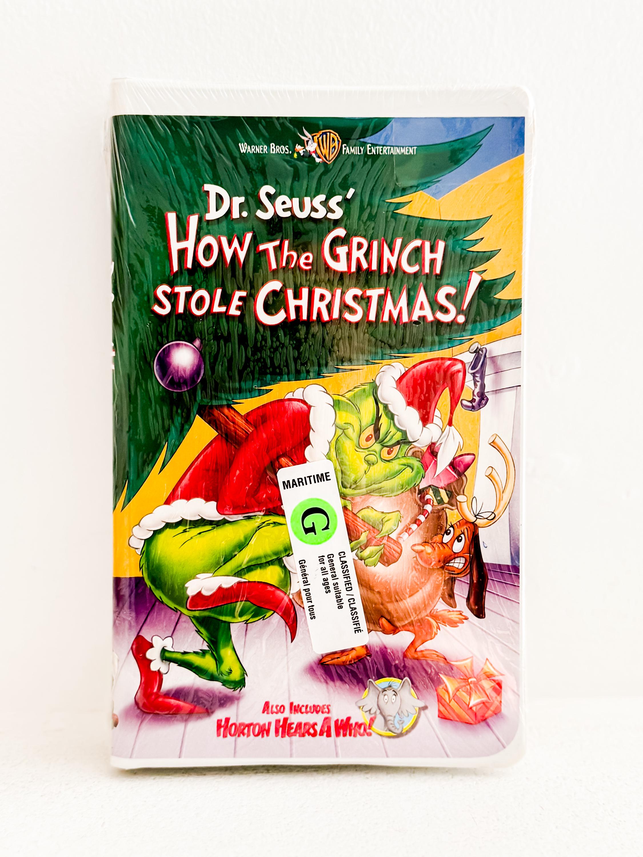 How the Grinch Stole Christmas VHS 1966 Clamshell Dr. Seuss Brand New ...