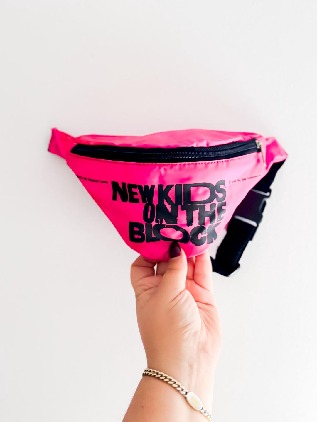 Vintage 1990 New Kids on the Block NKOTB Fanny Pack Belt Bag Adjustable ...