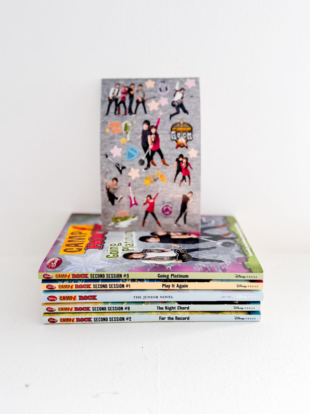Lot of 5 Disney Channel Camp Rock Books With Vintage Sandylion Stickers ...
