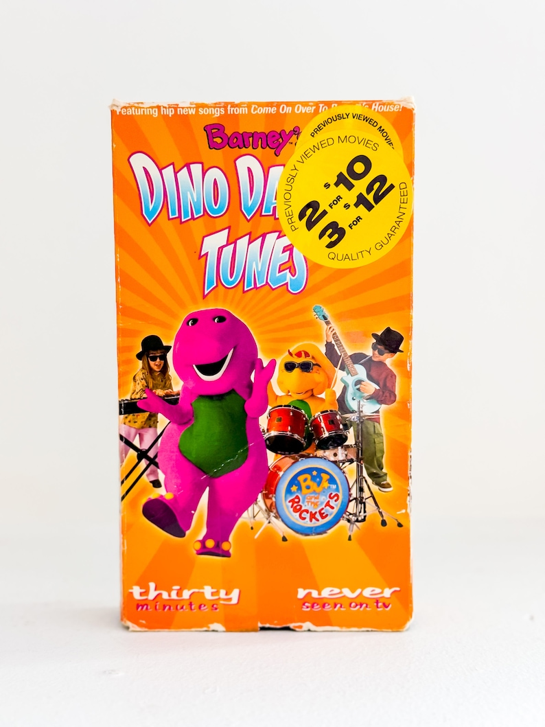 Vintage Barney the Dinosaur VHS Tapes - Etsy
