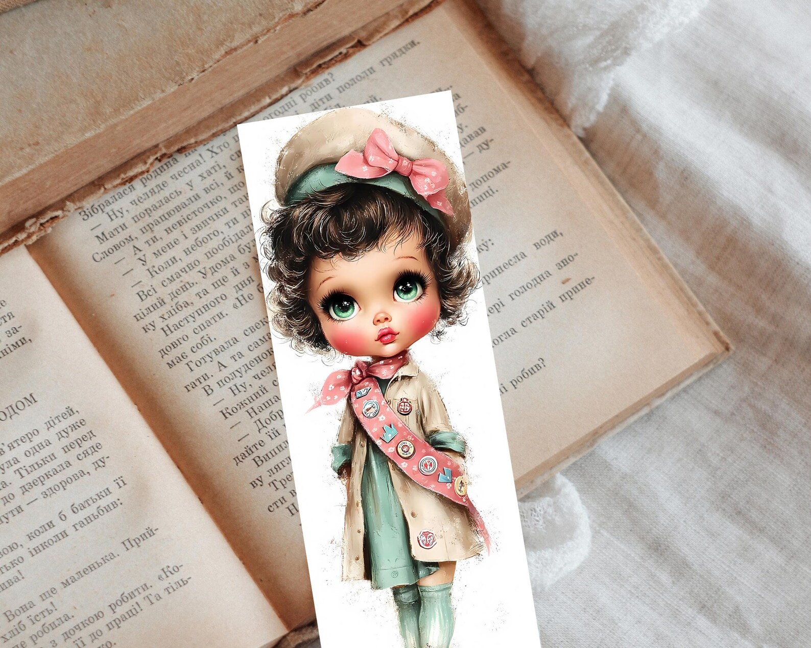 Retro Chibi Girl Printable Bookmarks (digital Download) - Etsy