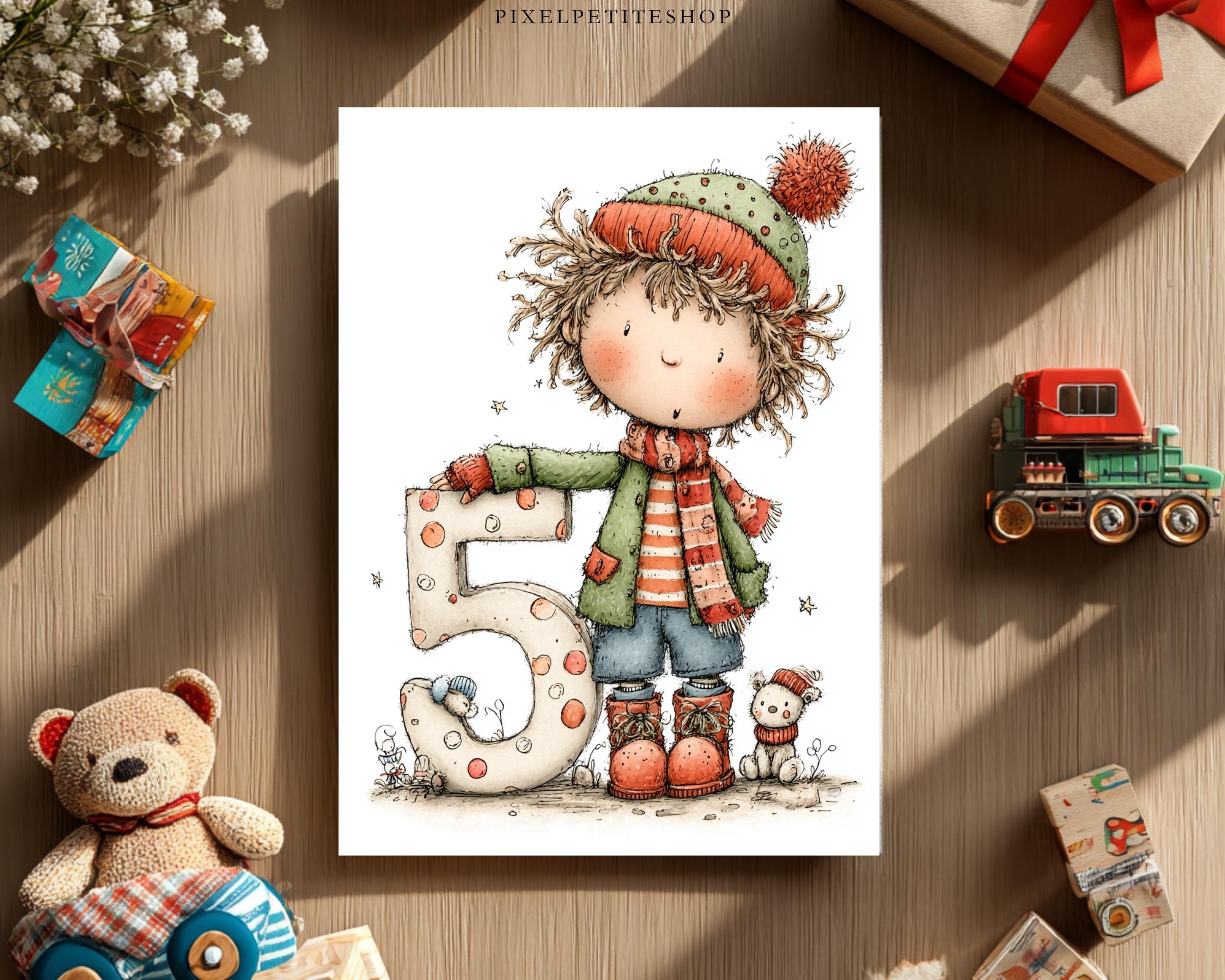 Whimsical Birthday Children Digital Pages | Soft Storybook Style ...