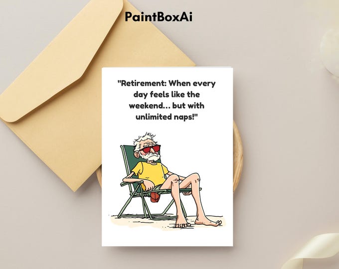 Funny Retirement Card – Humorous Digital Download | Printable ...